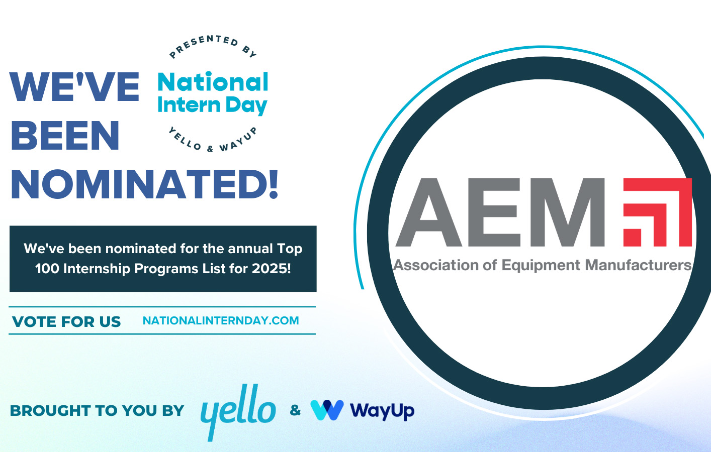 AEM Is Nominated as A Top-100 Internship Program, Uplifting the Association and The Industry At ...