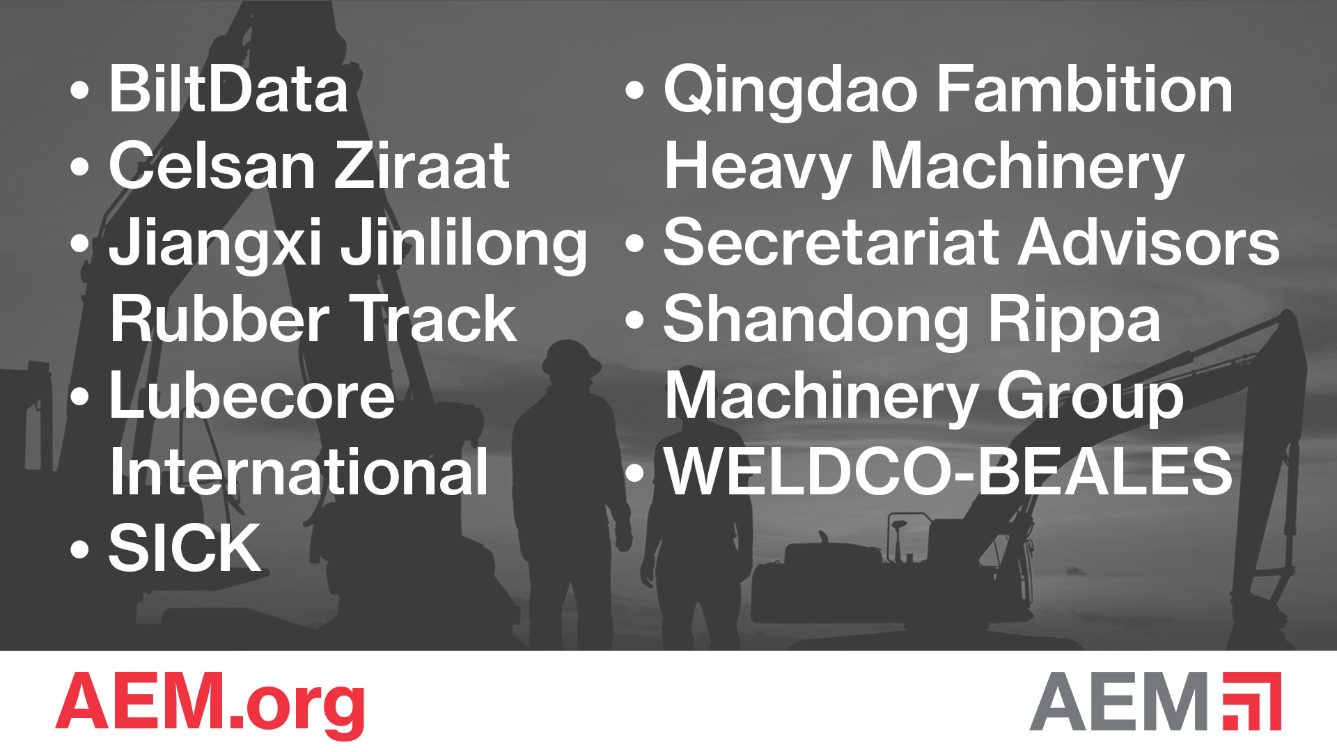 AEM Welcomes 9 New Members in July - AEM | Association of Equipment ...